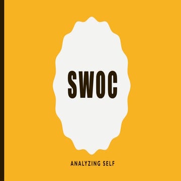 Swoc analysis | PPTX