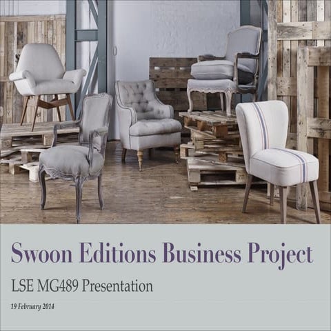 Swoon Editions Winning Product Selection Project | PPT