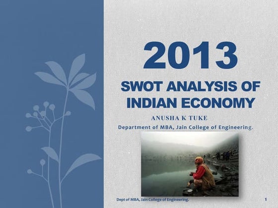 Swot Analysis Of Indian Economy | PPT