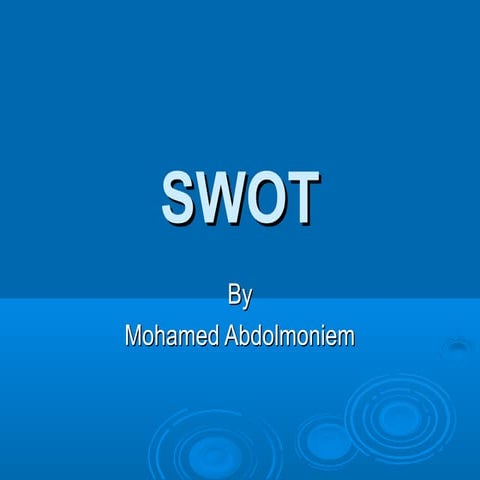 SWAT analysis - strengths, weaknesses, opportunities, and threats | PPTX
