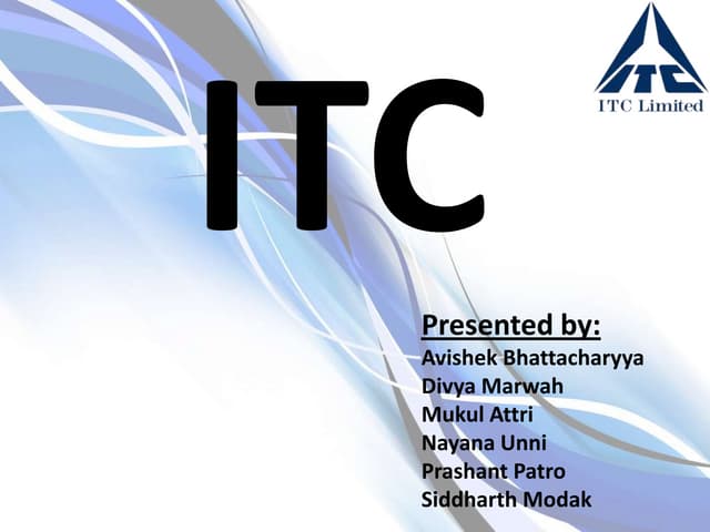 Itc swot analysis | PPTX