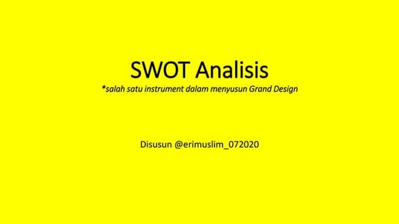 Analisis swot | PPT