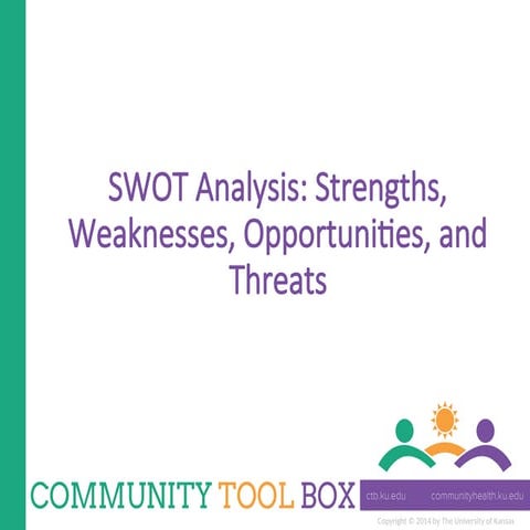 SWOT analysis Presentation for beginners | PPT