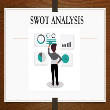 SWAT analysis - strengths, weaknesses, opportunities, and threats | PPTX