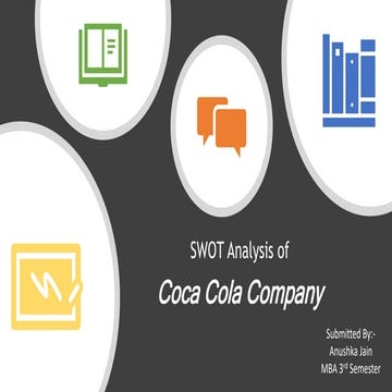 Swot Analysis- Coca Cola Company | PPTX