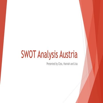 SWΟΤ analysis Austria | PPTX