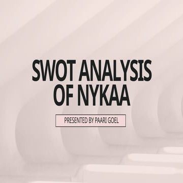 Nykaa Business Analysis | SWOT & Strategic Insights | PPTX