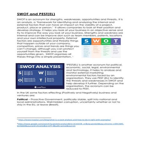 Swot and pestel | PDF