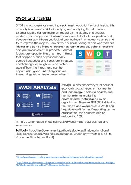 Swot development, 1st step of Change Management | PPT