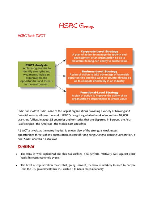 HSBC Project or Presentation | PPTX