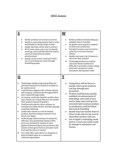 Swot analysis | PDF