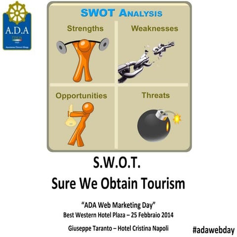 “S.W.O.T. Sure We Obtain Tourism” - Giuseppe Taranto | PPT