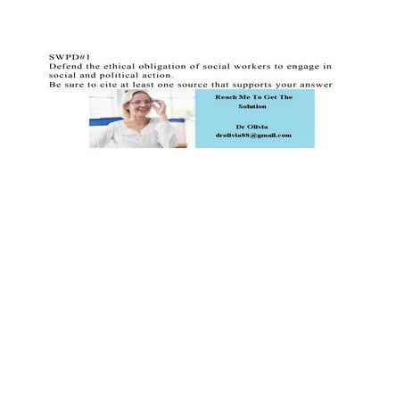 SWPD#1Defend the ethical obligation of social workers to engage .docx