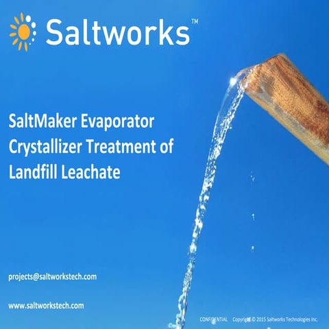 SaltMaker Evaporator Crystallizer Project Results: Treatment of ...