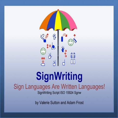 SignWriting: Sign Languages Are Written Languages! | PPT