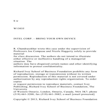 S w W13035 INTEL CORP. – BRING YOUR OWN DEV.docx