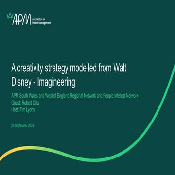 A Creativity Strategy Modelled from Walt Disney – Imagineering | PDF