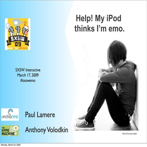 Help! My iPod thinks I'm emo. | KEY | Digital Audio | Computer Software ...