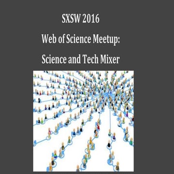 SXSW 2019 Proposal: Science + Technology | PDF