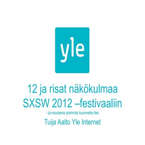 Sxsw 2012 | PPT