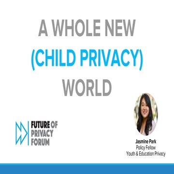 A Whole New (Child Privacy) World | PPT