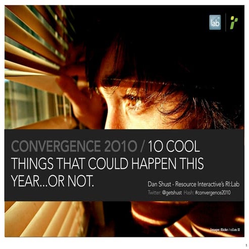 SXSW Convergence 2010 Dan Shust | PDF | Social Networking | Internet