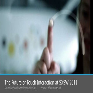 SXSW The future of touch | PPTX
