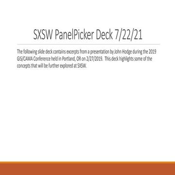 Sxsw panel picker version navigating the planning phase of a cama ...