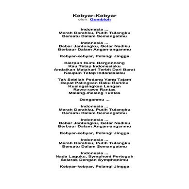 Syair lagu lomba | DOCX