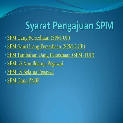 Syarat pengajuan spm | PPTX