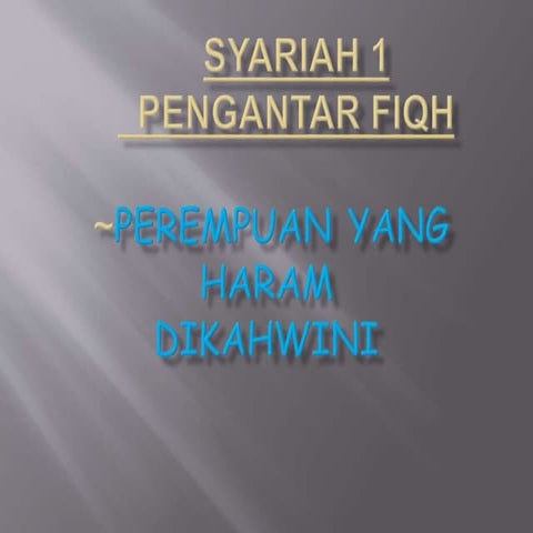 Introduction to Usul Fiqh :Uruf as a source of law | PPT