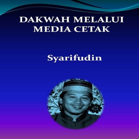 Syarifudin, dakwah melalui media cetak | PDF