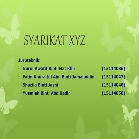 Syarikat xyz | PPTX