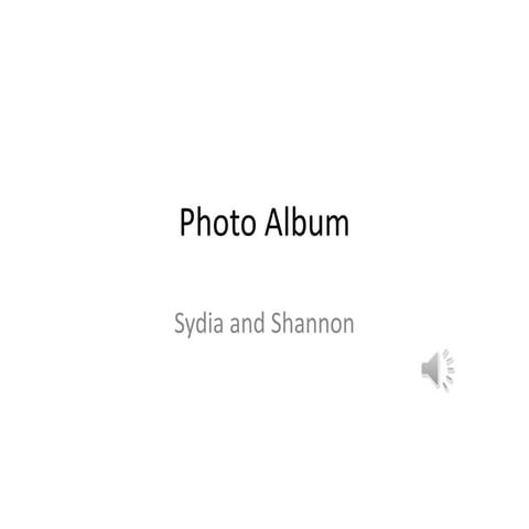 Sydia and shannon (the thomas') | PPTX