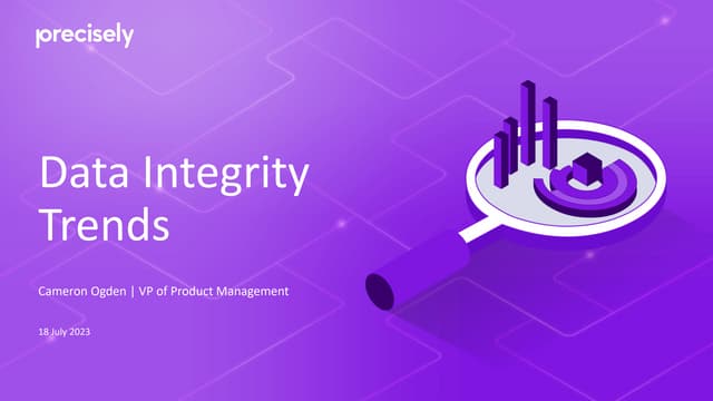 Data Integrity Trends | PDF Data Integrity Trends | PDF