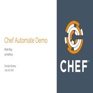 DevOps Sydney: Chef Automate | PDF
