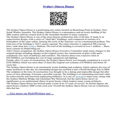 Sydney Opera House | PDF