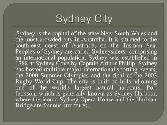 Sydney | PPT
