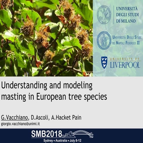 Understanding and modeling masting in European tree species | PDF