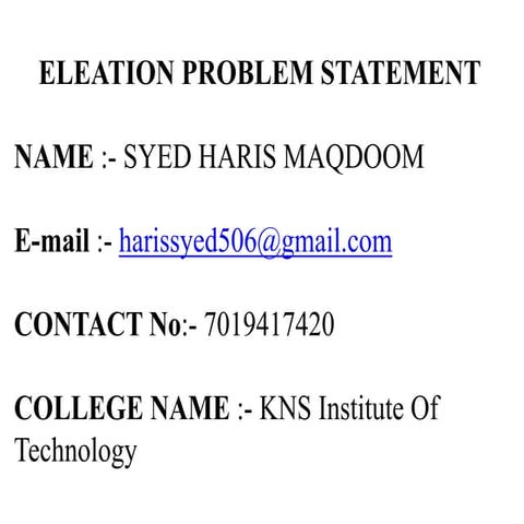 Syed Haris@ Eleation.pptx