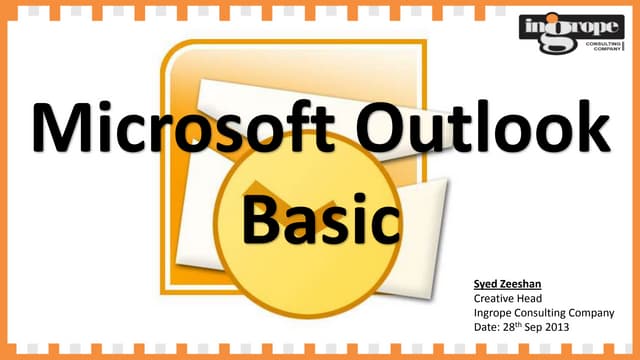 Outlook training slides | PPTX