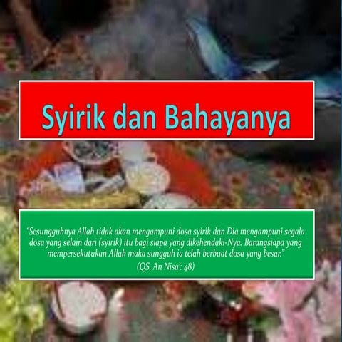 Syirik bahaya | PPTX