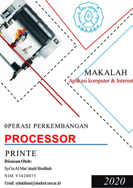 Teknologi Informasi 8 - Perkembangan Mesin Cetak | PPTX