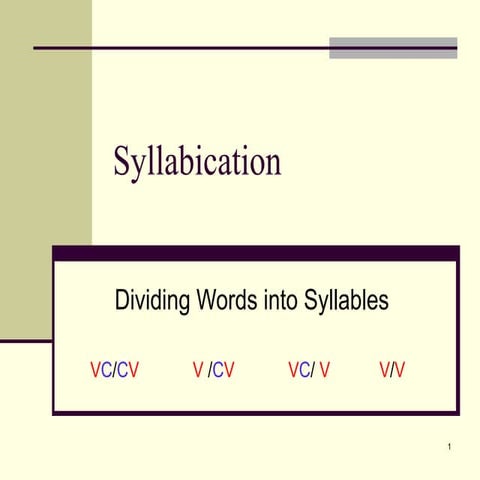 Decoding Unit 1 lesson 4 vcv and vccv | PPTX
