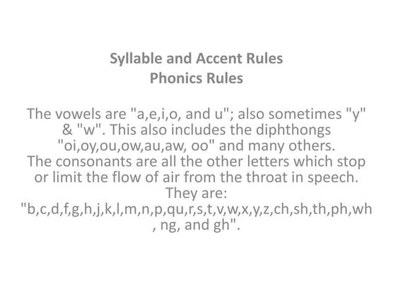 Phonetic Rules | DOCX