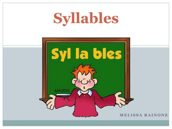 Syllables | PPT