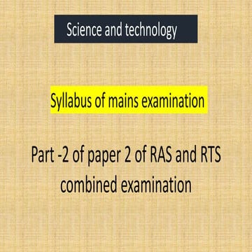 science and technology | PPT