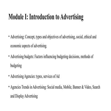 Advertising - Lesson Plan | PPT