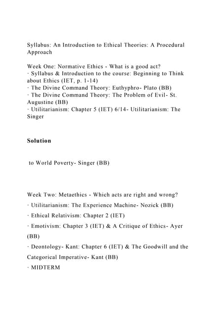 Syllabus An Introduction to Ethical Theories A Procedural Approa.docx Syllabus An Introduction to Ethical Theories A Procedural Approa.docx
