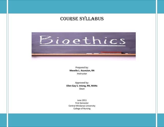 Lecture 3 ethics and bioethics | PPTX